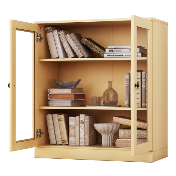 100% Solid Wood 3-shelf Bookcase with Optional Doors by 100% Solid Wood 3-shelf Bookcase with Optional Doors by